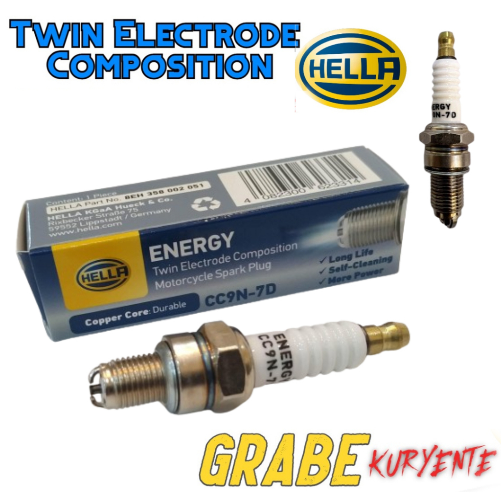 YAMAHA MIO SOUL I / FI / CC9N-7D HELLA TWIN ELECTRODE COMPOSITION SPARK ...