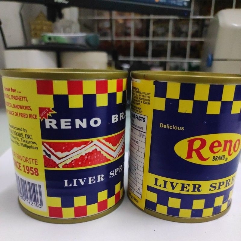 Reno Liver Spread 230g Big Can Spicy | Shopee Philippines