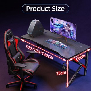 140/120/100cm Gaming Table Computer Desk Office Table Playing PC Home ...