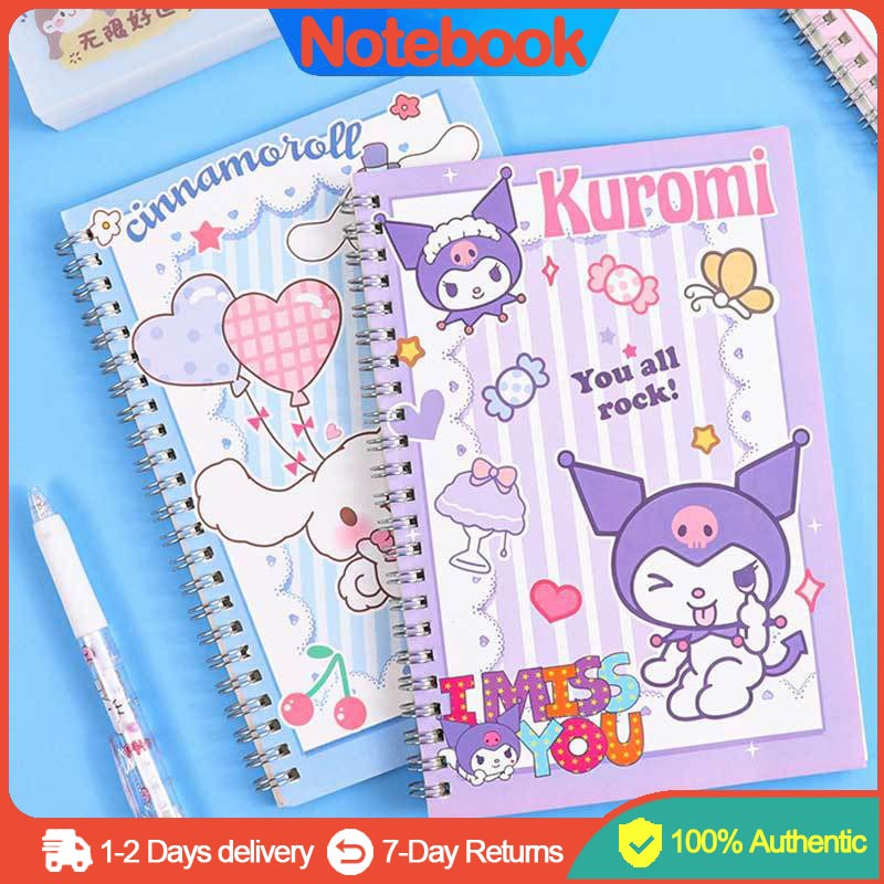 Sanrio Original Cute Cartoon Notebooks 60 Pages A5 Kuromi Melody ...