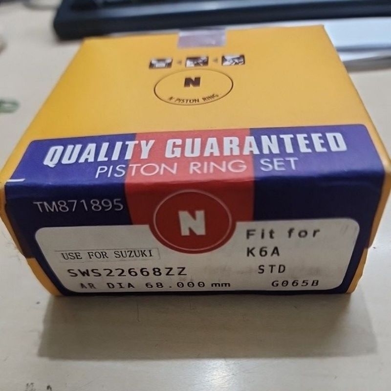 piston ring standard for k6a engine suzuki multicab | Shopee Philippines
