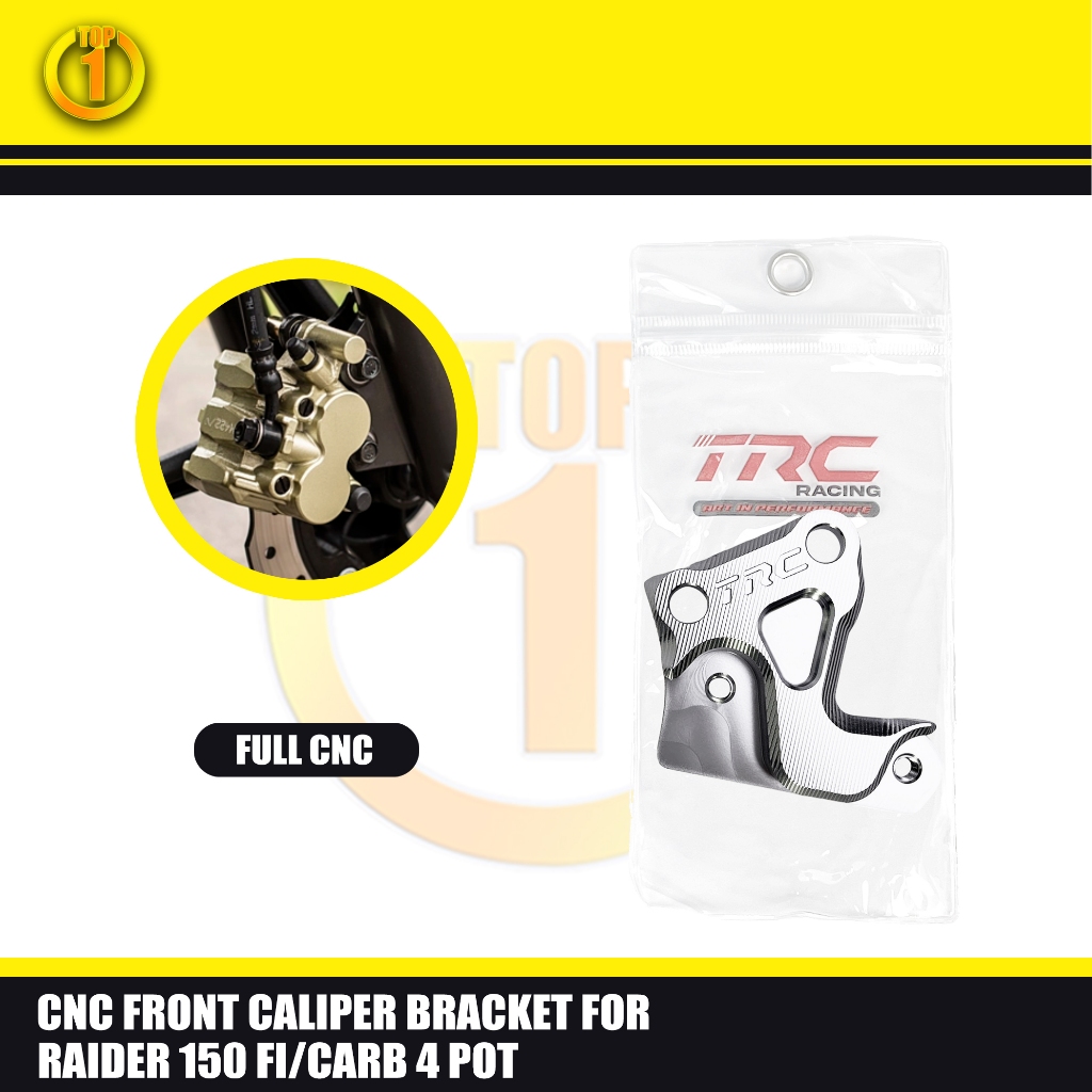TOP1 TRC CNC Caliper BRACKET Front Axial 220mm Disc Rimset 4 Pot for ...
