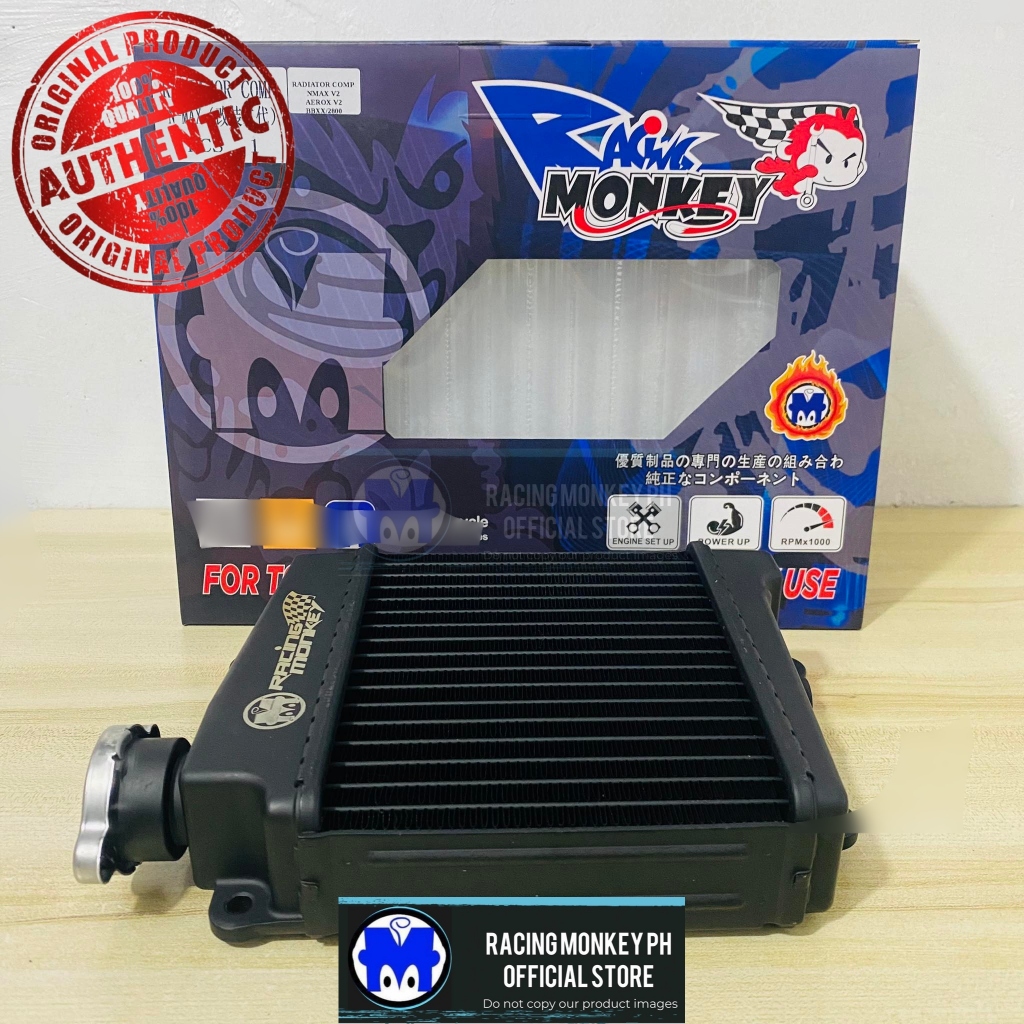 2 Rows Radiator Comp.. (Nmax V2/Aerox V2) Racing Monkey | Shopee ...