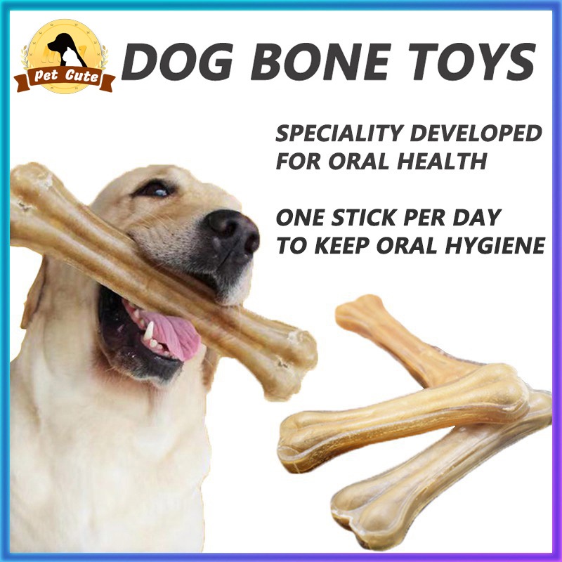 Dog Cowhide Bones Griding Molar Teething Bone Chewing | Shopee Philippines