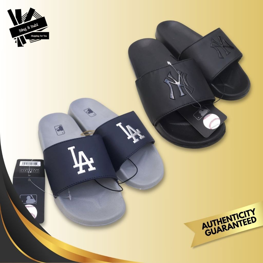 *Original* MLB Yankees Dodgers Slides Unisez | Shopee Philippines