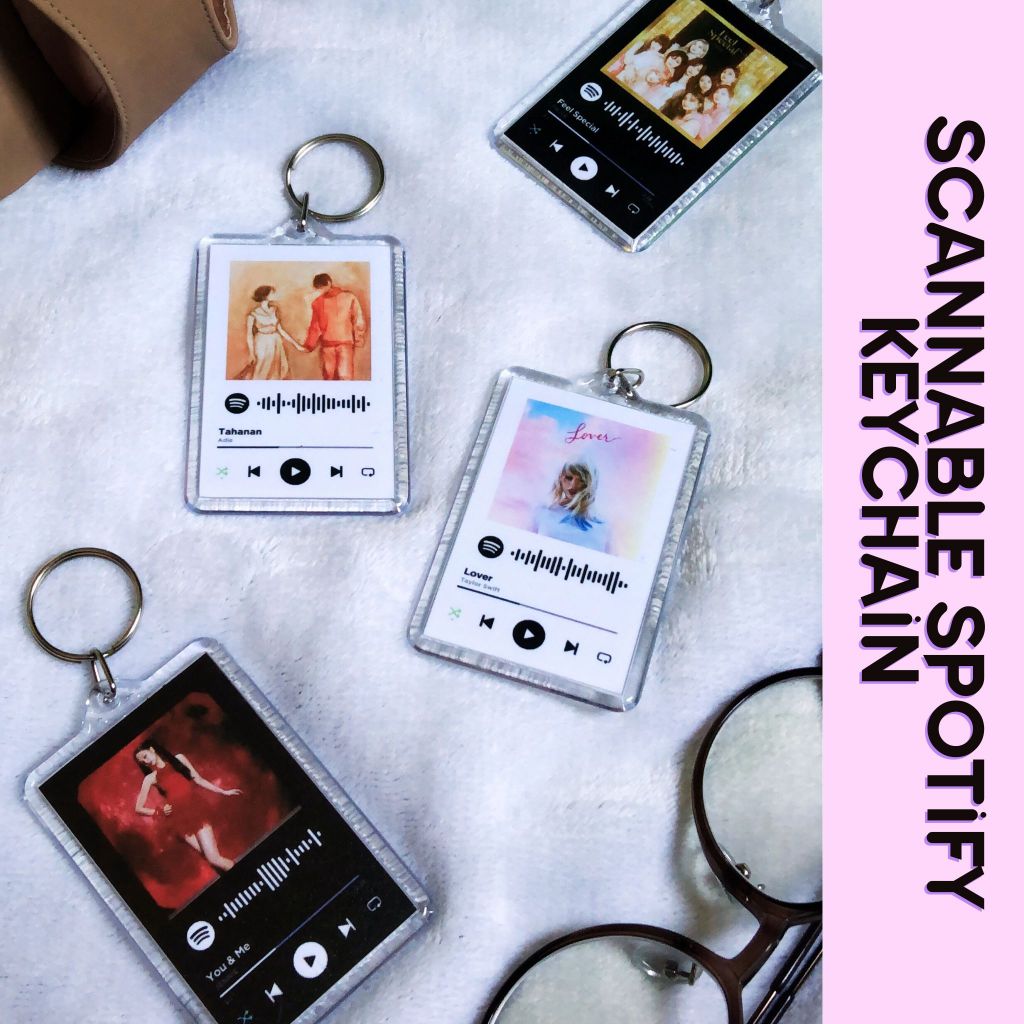 ACRYLIC SPOTIFY KEYCHAIN CUSTOMIZE (SCANNABLE CODE) | Shopee Philippines