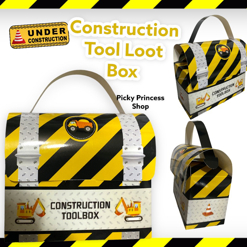 Construction Theme Kids Birthday Party lootbox Loot Box Tool Box Kids Boys | Shopee Philippines