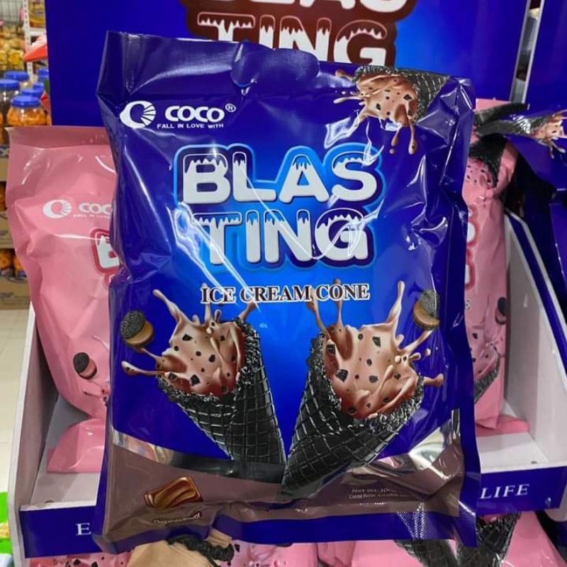 COCO BLASTING ICE CREAM CONE WITH CHOCOLATE FILLING (300g) SNACKS ...