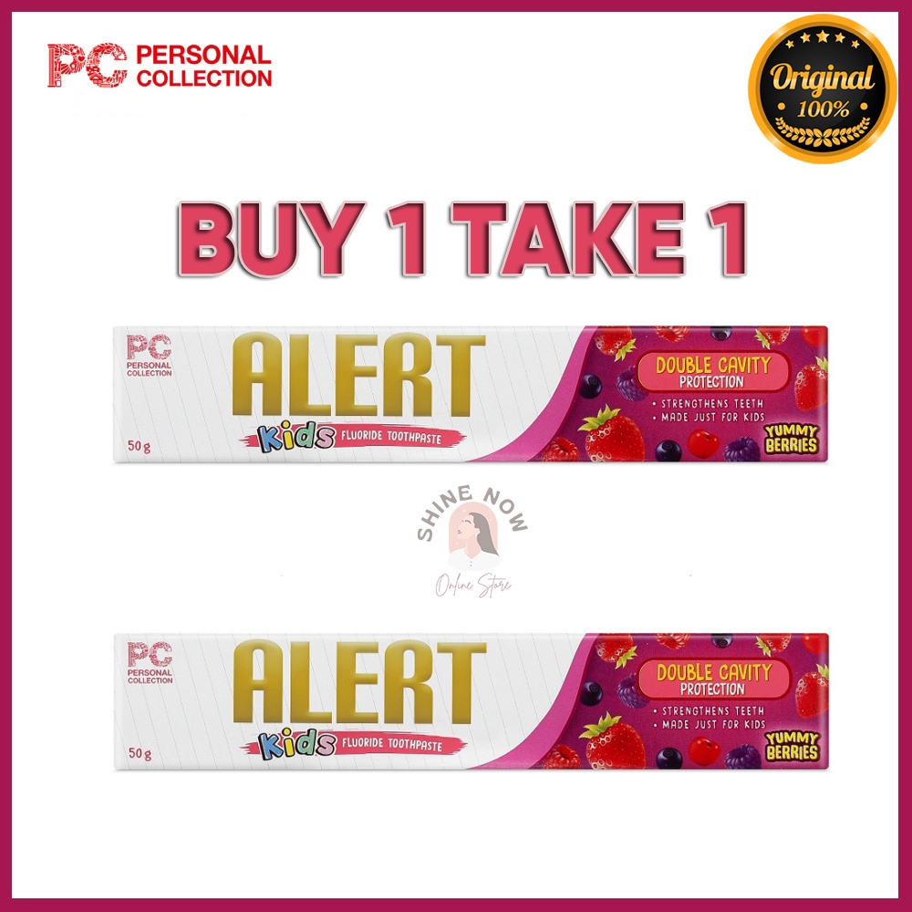 Buy1 1 Take 1 Alert Anticavity Fluoride Toothpaste for Kids, Superior ...