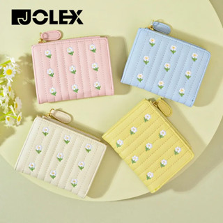 JOLEX New Ladies Flowers design Short Wallet Embroidered Coin Purse ...