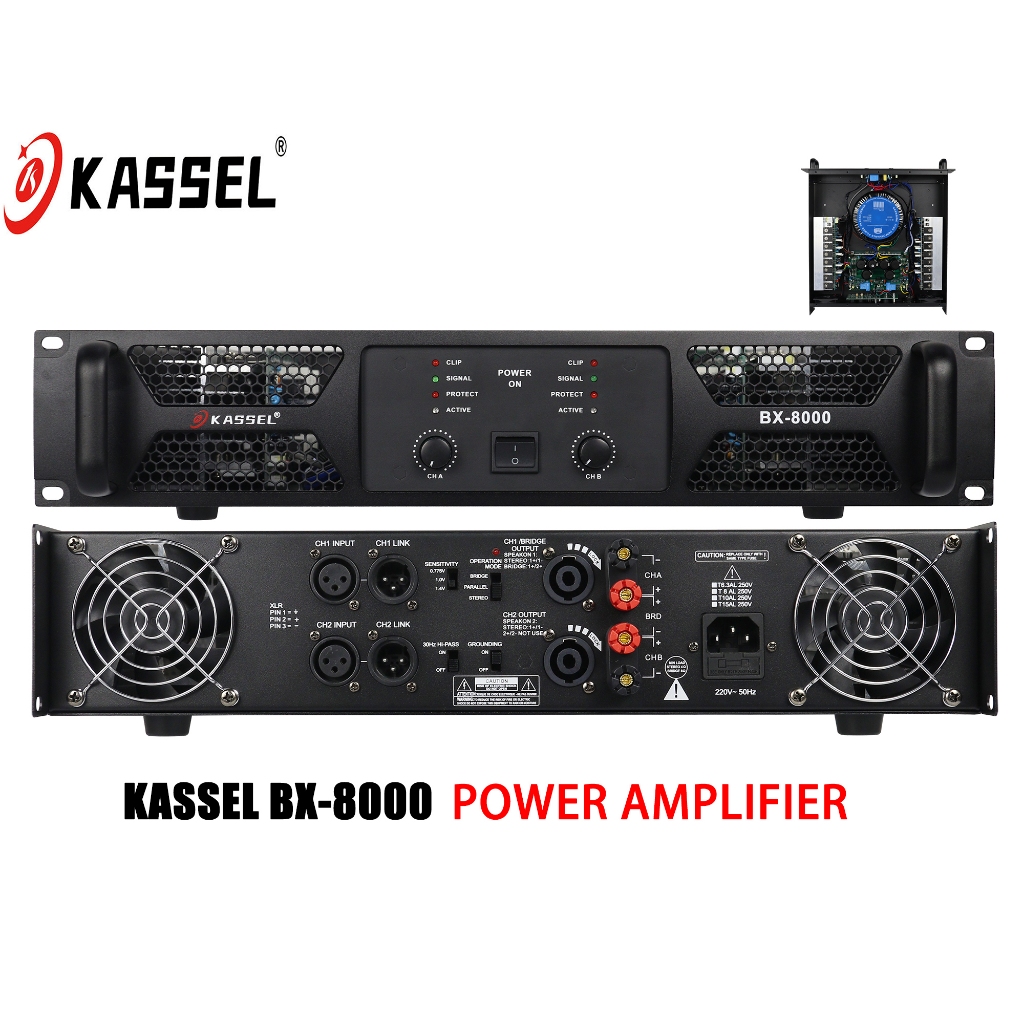 KASSEL BX-8000 Power Audio Amplifier | Shopee Philippines