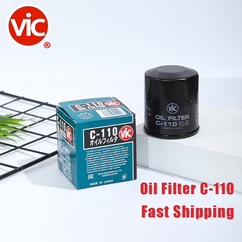 [support CoD] Vic Oil Filter C-110 for Toyota Wigo | Vios | Avanza ...