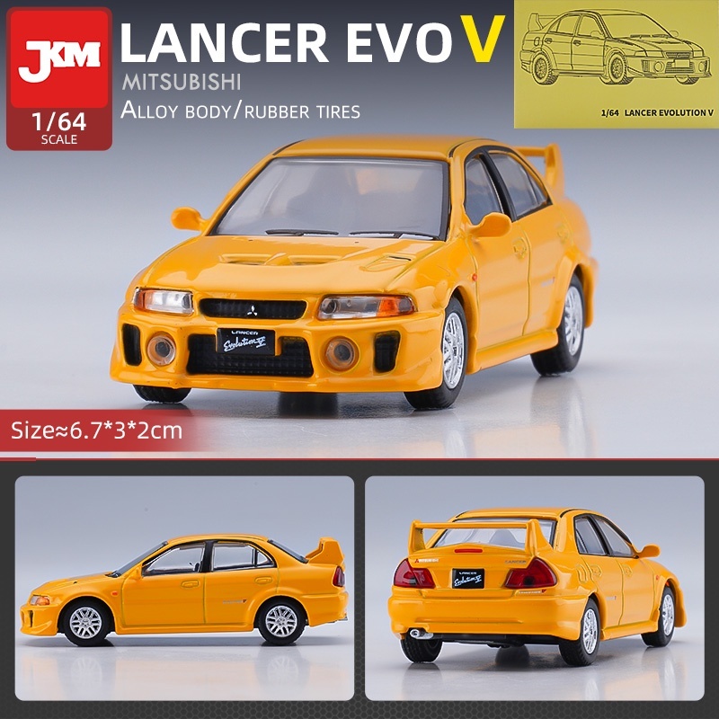 JKM 1:64 Scale MITSUBISH EVO 1 2 3 4 5 6 7 8 9 10 Lancer Evolution ...