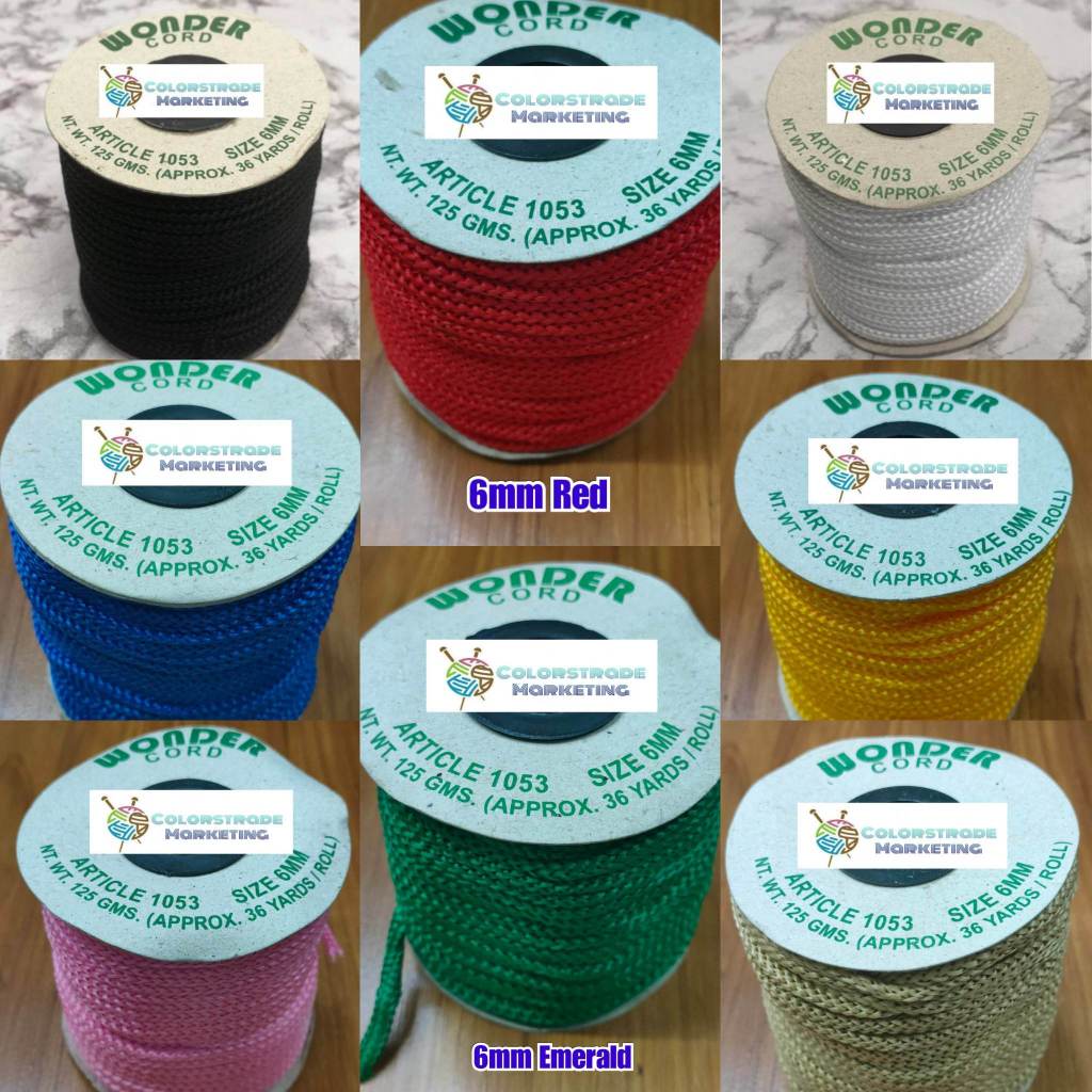 6mm Wonder Cord Japan Cord Nylon Cord Medium Approx. 36 Yards Sold per ...