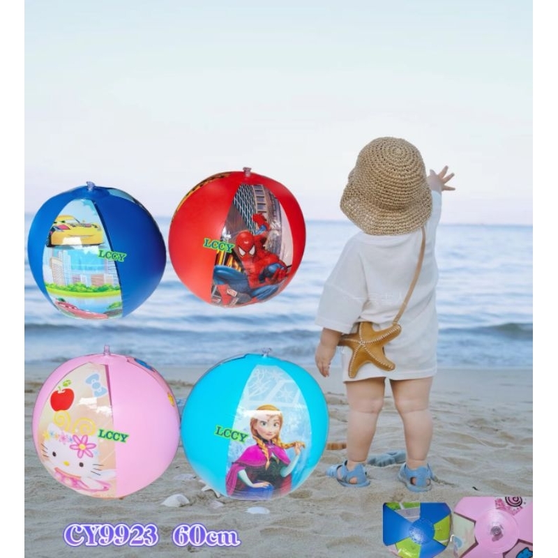 Cartoon character inflatable beach ball water children's toy for beach ...