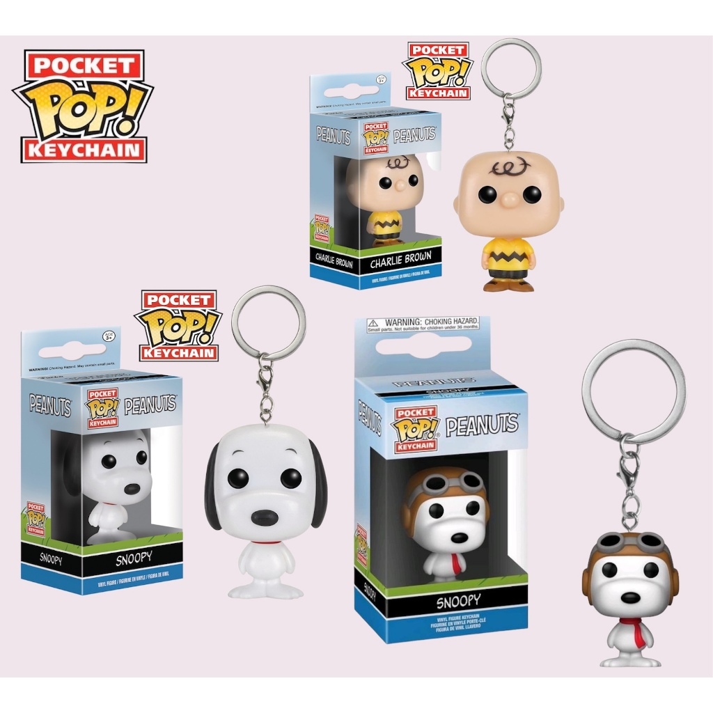 PEANUTS Pocket Pop Keychain - Snoopy Dog, Charlie Brown | Shopee ...