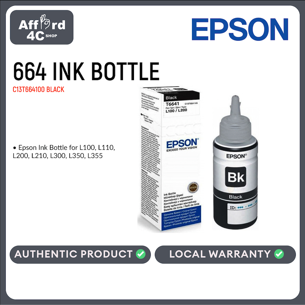 EPSON 664 Genuine Ink Bottle 70ml | Shopee Philippines