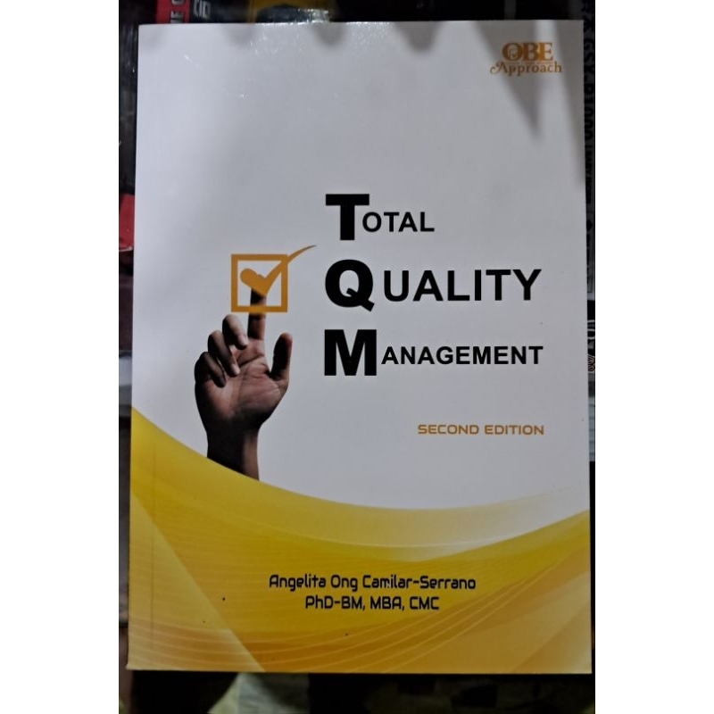 Total Quality Management OBE by Serrano 2023© Brand-new Original | Shopee Philippines