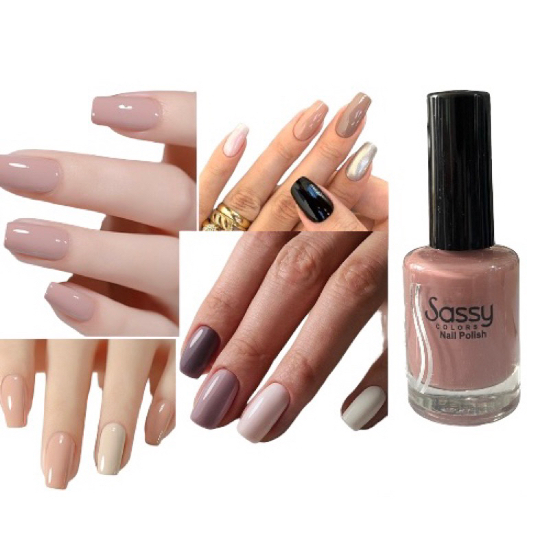 Sassy Color Nail Polish ( color less , pussy red, gold glitter , Silver ...