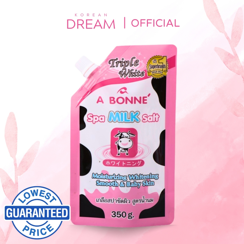 Abonne Spa Milk Salt Body Scrub Refill With Cap 350g A Bonne Scrub Salt ...