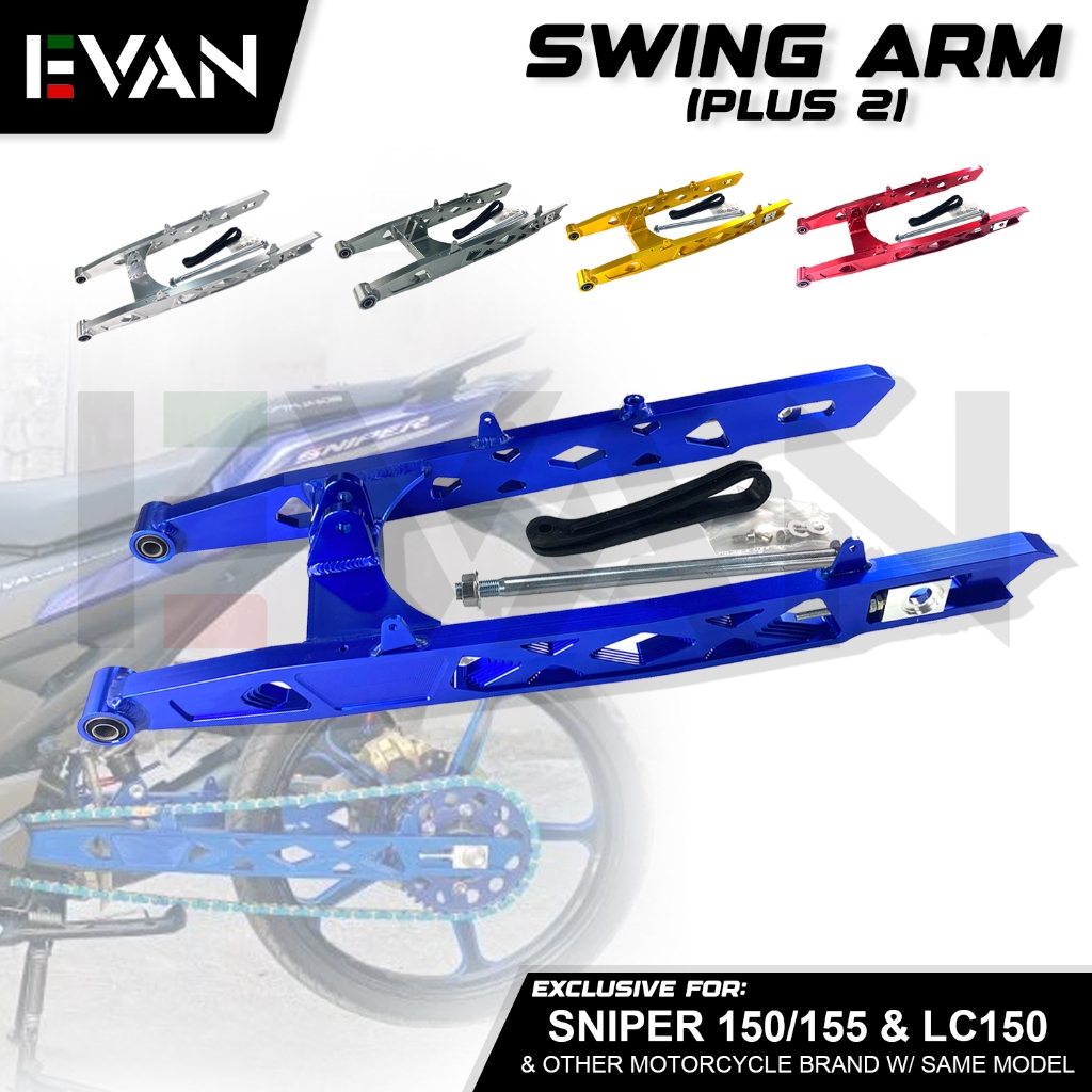 EVAN.PH King Drag Swing Arm Plus 2, For Sniper 150/Sniper 155/ LC 150 ...