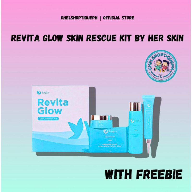 Revita Glow Skin Rescue Kit Her Skin Mild Rejuvenating Set | Shopee ...