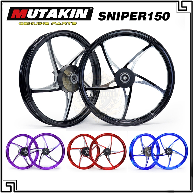MUTAKIN X5 Pro CNC Mags For YAMAHA Sniper 150 Sniper 155 Front Disc and ...