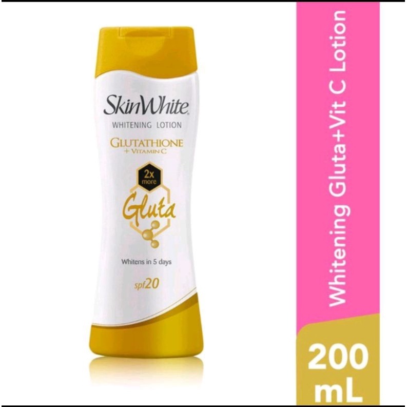 Skinwhite Glutathione + Vitamin C Lotion with spf20 200ml | Shopee ...