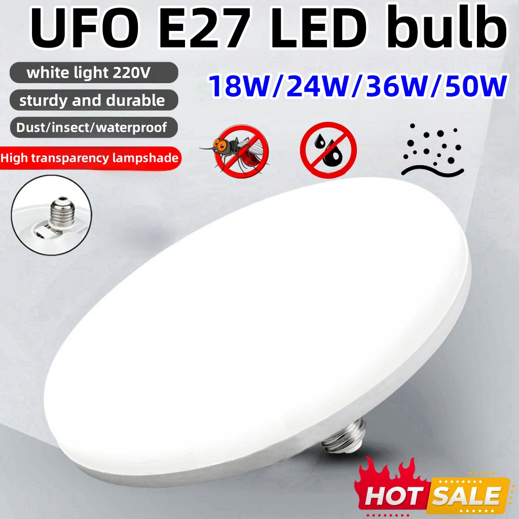 E27 LED Bulb UFO High Brightness Photo Bulb 18W/24W/36W/50W LED ...