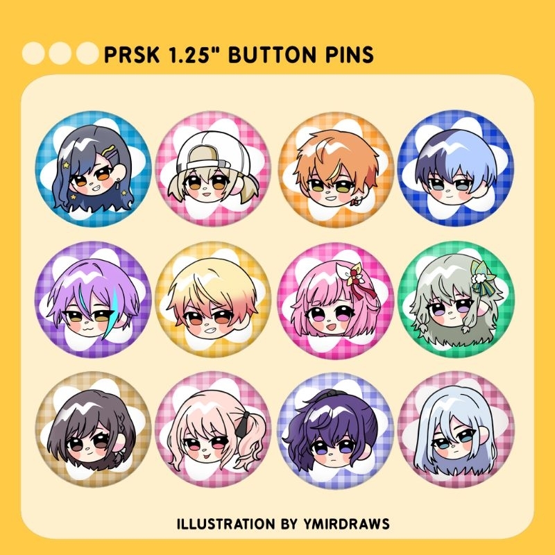 [Pins] Project Sekai Units 1.25" Button Pins (VBS, Nightcord ...