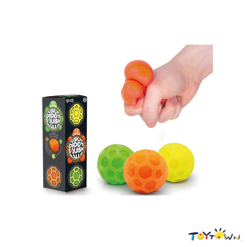 Tobar Fusion Diddy Squish Balls 3 Pack (Glow In The Dark) | Shopee ...