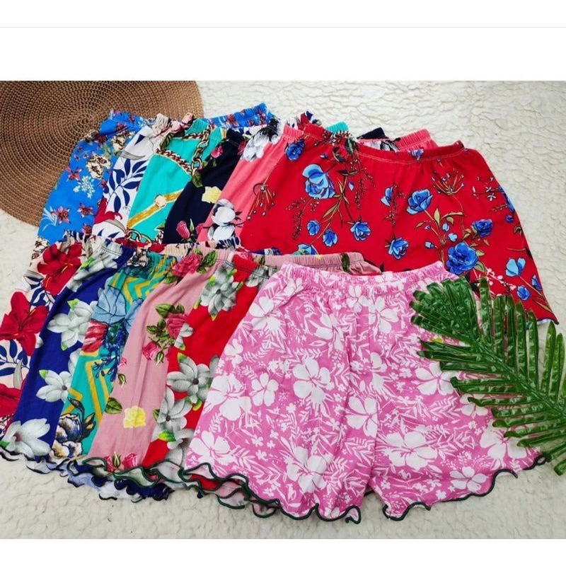 BUNDLE OF 12PCS LETTUCE SHORTS FOR KIDS GIRL(assortedprints) | Shopee ...