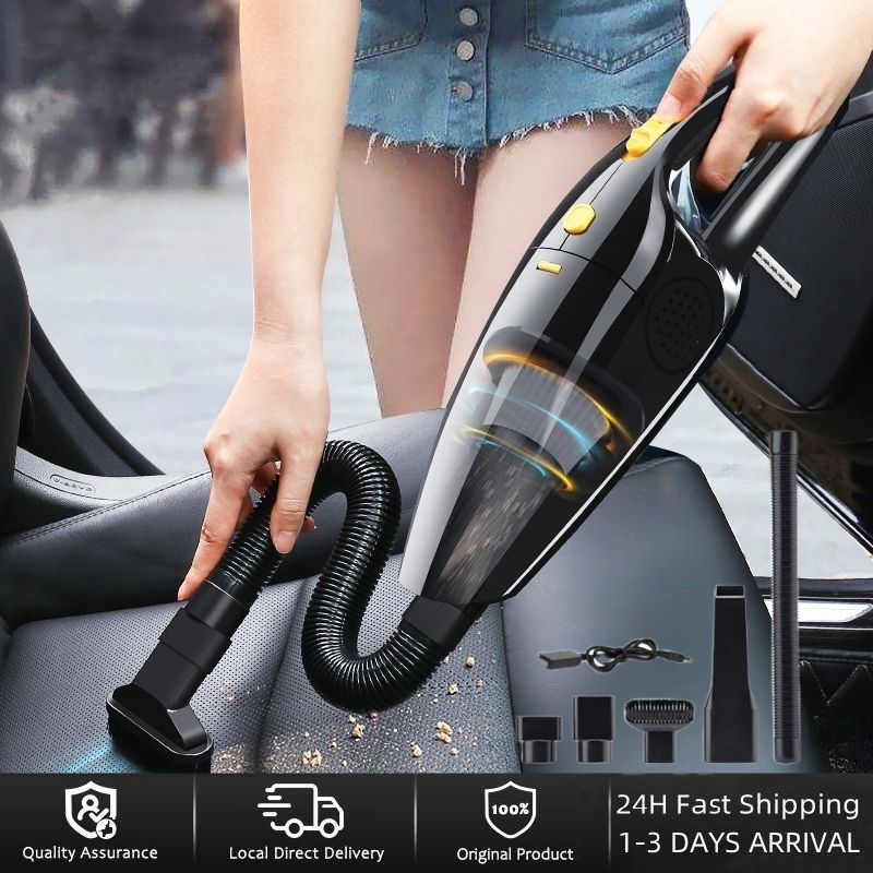 Car Handheld High Power Vacuum Cleaner Plug-in Wired Car Wet And Dry ...