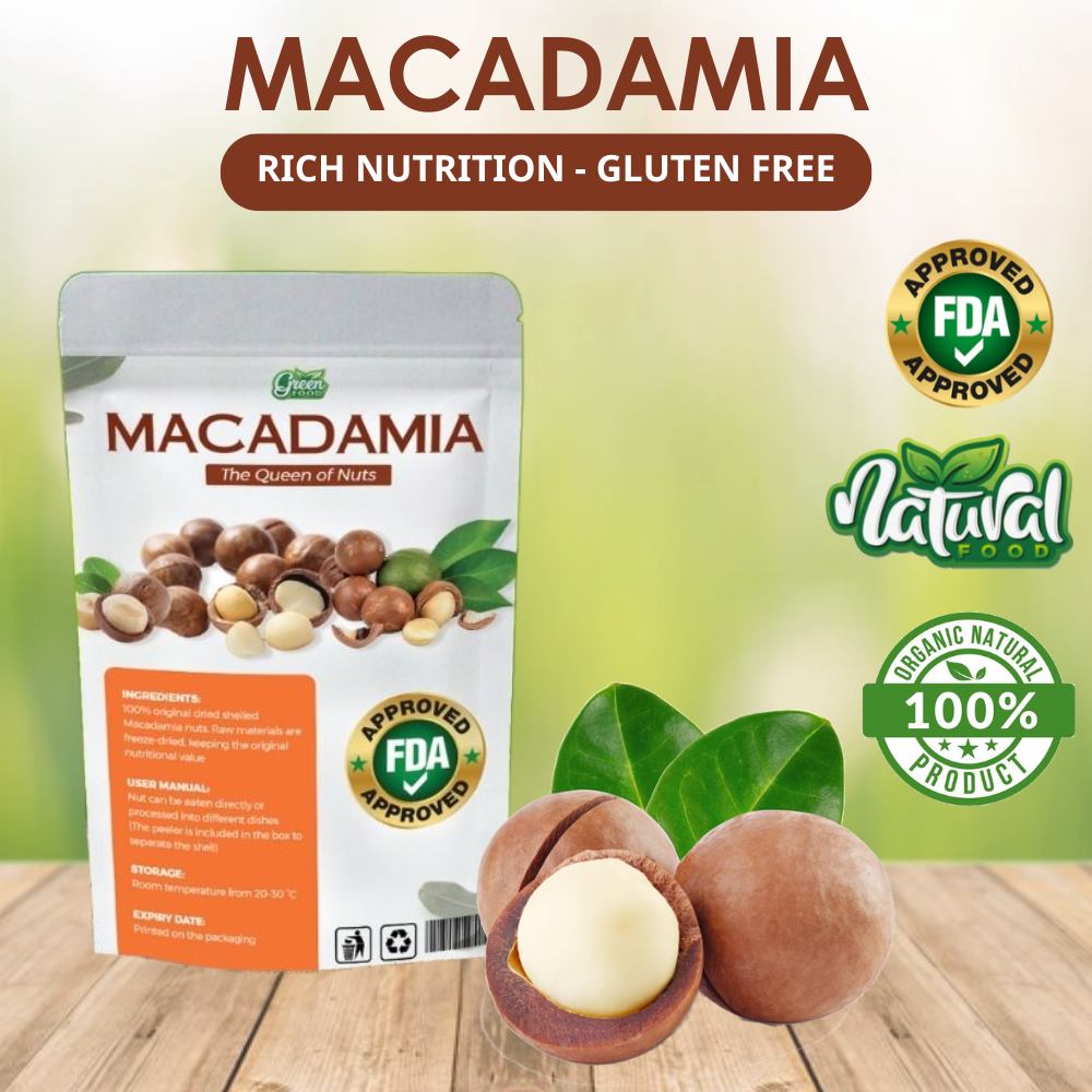 Macadamia Nuts Original 100% Organic Healthy Food Rich Nutrition ...