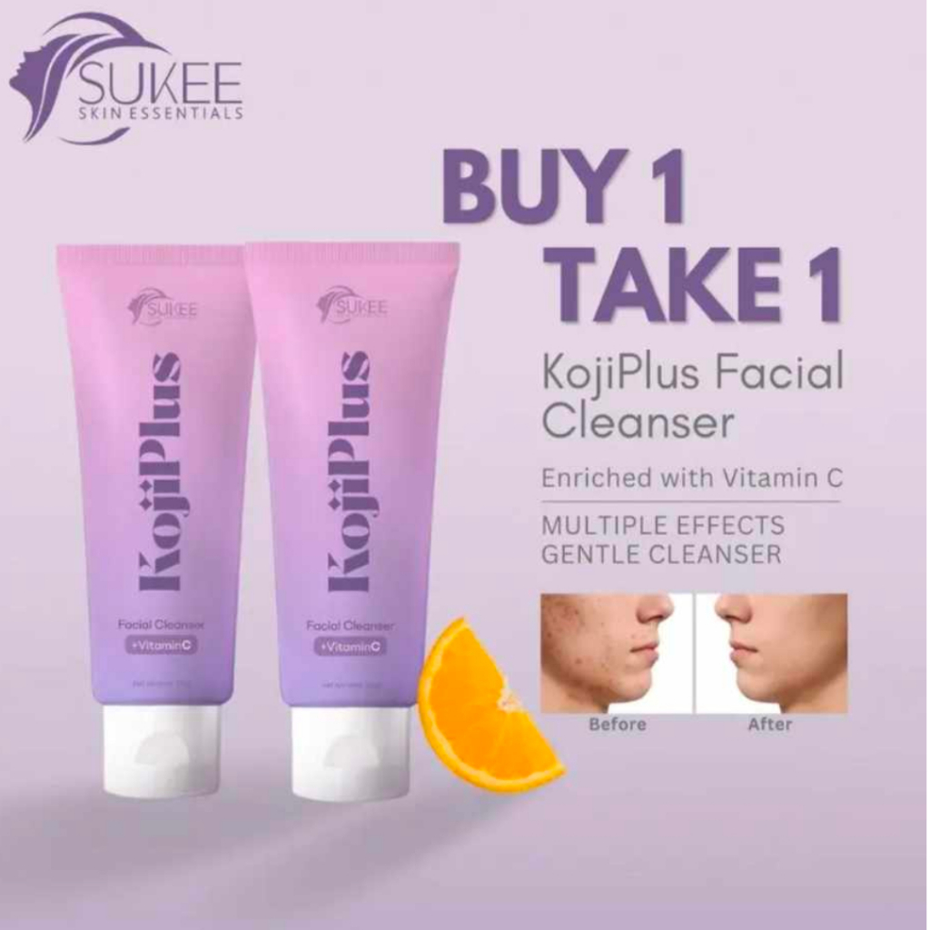 BUY 1 TAKE 1 SUKEE KojiPlus Facial Cleanser +Vitamin C 100g luxurious ...