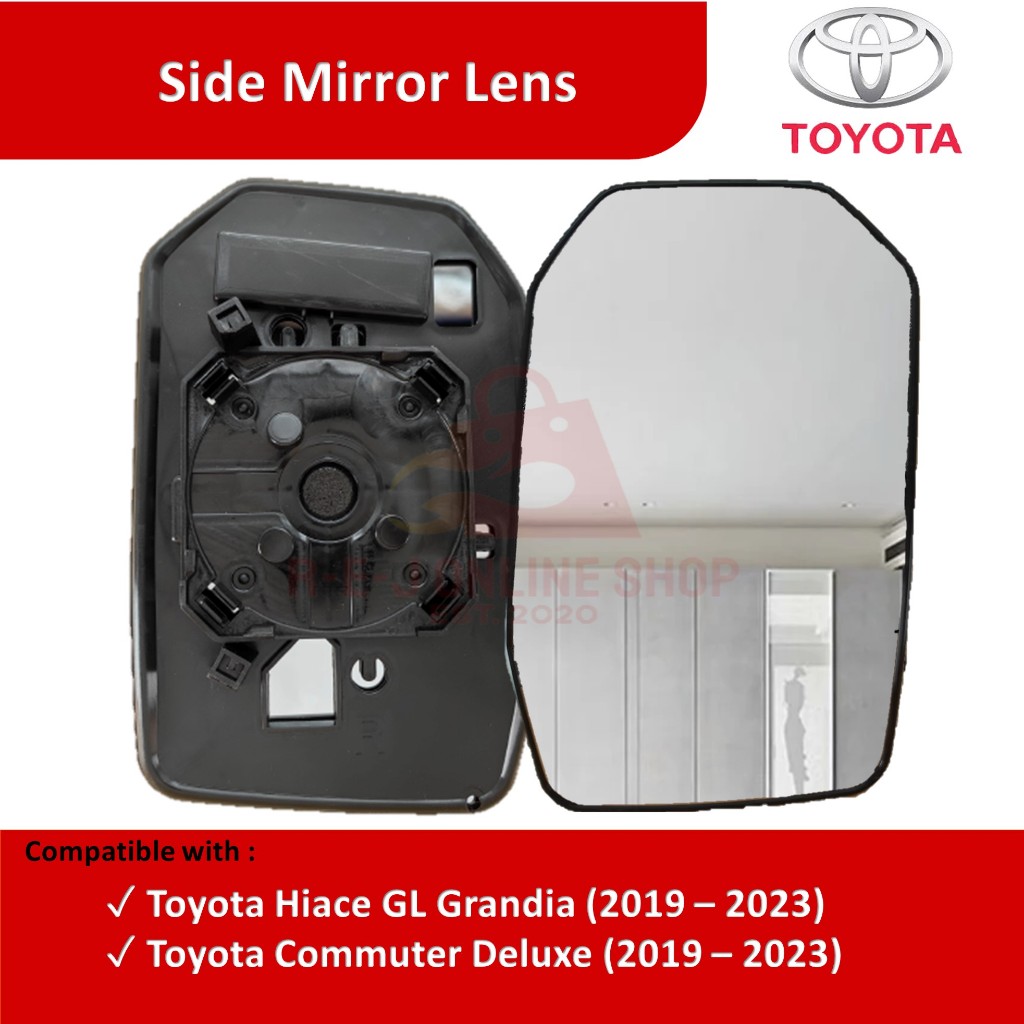 Side Mirror Lens for Toyota Hiace GL Grandia (2019 - 2023), Toyota ...