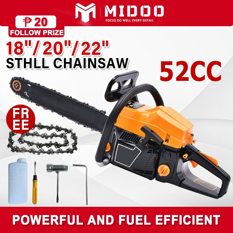 MIDOO 18/20/22 Inch Portable Gasoline Chainsaw Original Steel Mini ...