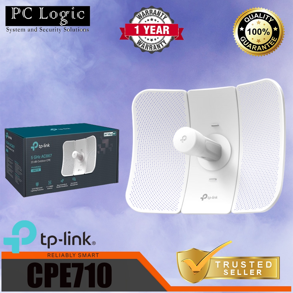 CPE710 5GHZ 867MBPS 23DBI OUTDOOR CPE | 2C2 MIMO | IP65 | 6KV LIGHTNING ...