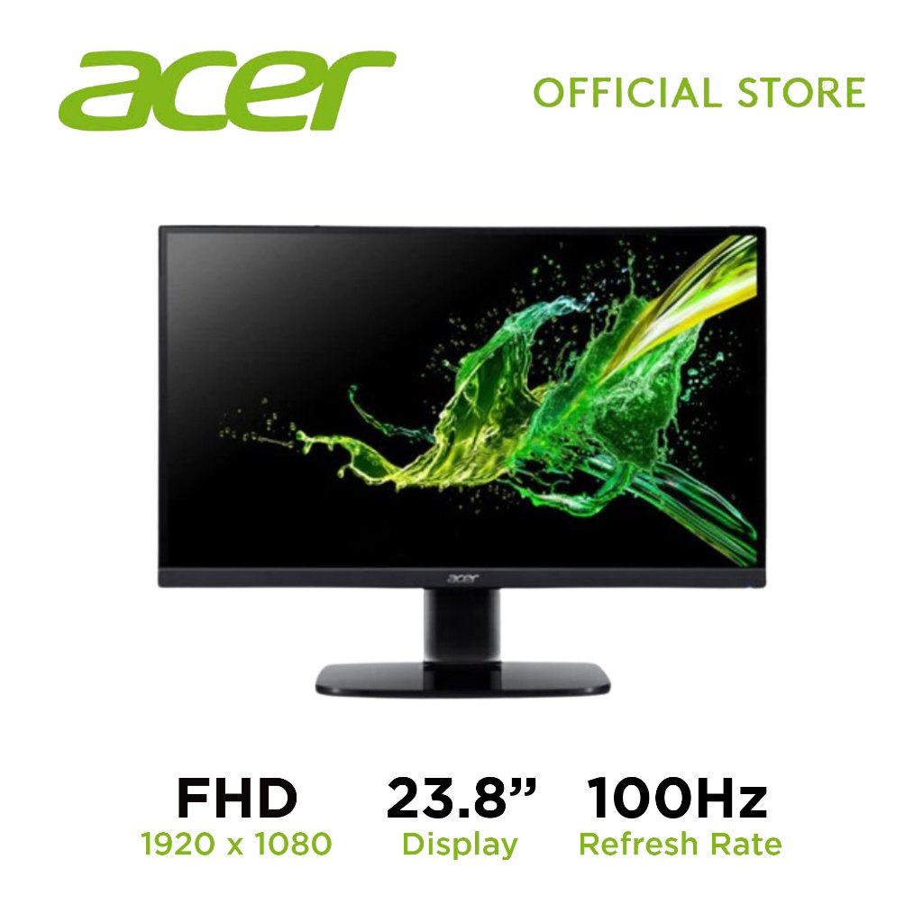 Acer KA242Y Ebi 23.8" FHD 1920x1080 IPS Technology 1ms 100Hz AMD ...