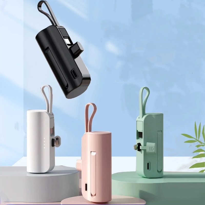 UNIHEART 5000mAh Power Banks Mini Fast Charging Power Bank Built-in ...