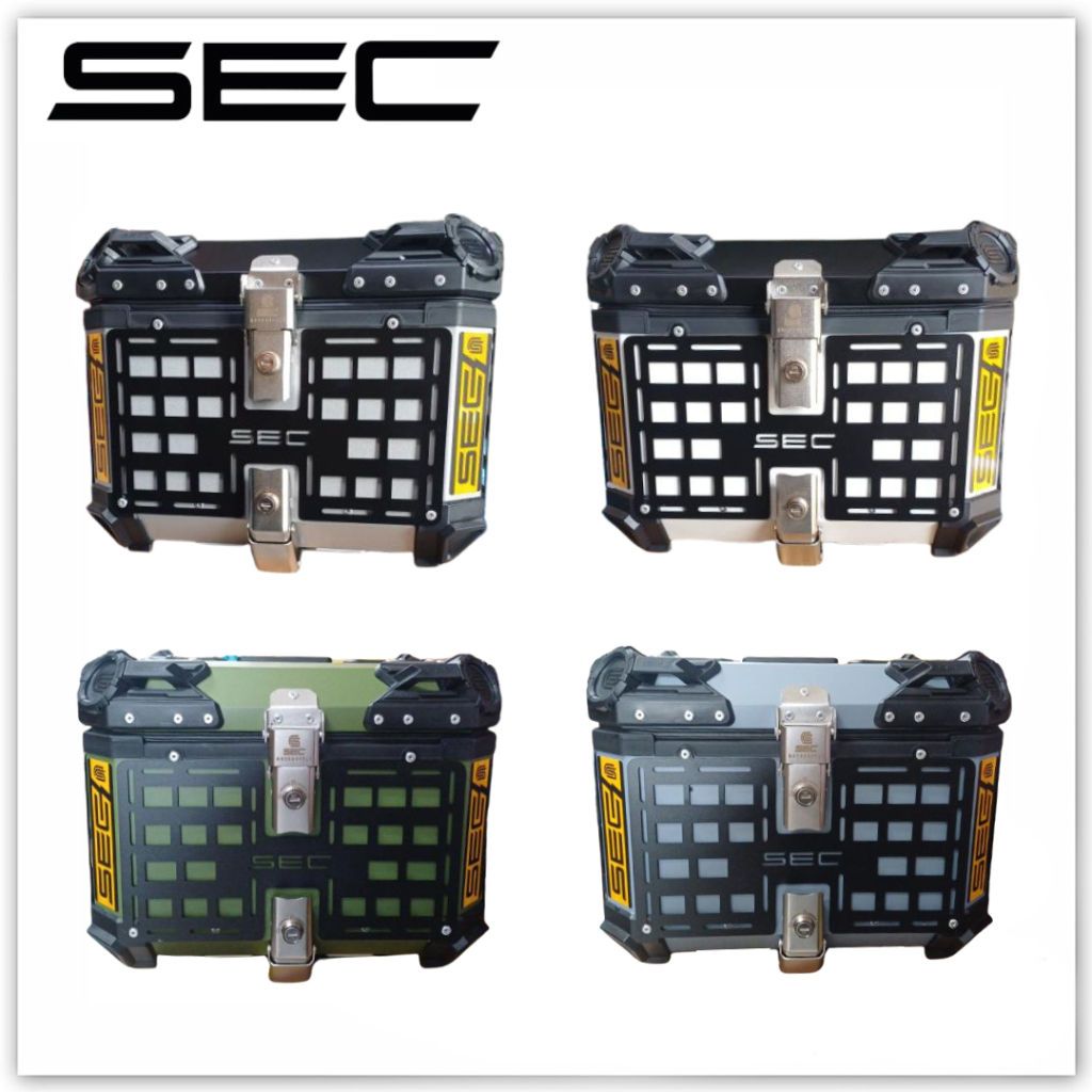SEC Topbox 45 Liters Top Box for Motorcycle Alloy Box Series 78 ...