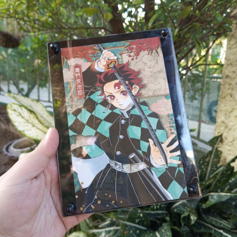 DEMON SLAYER Illustrated Art with Frame | Shopee Philippines