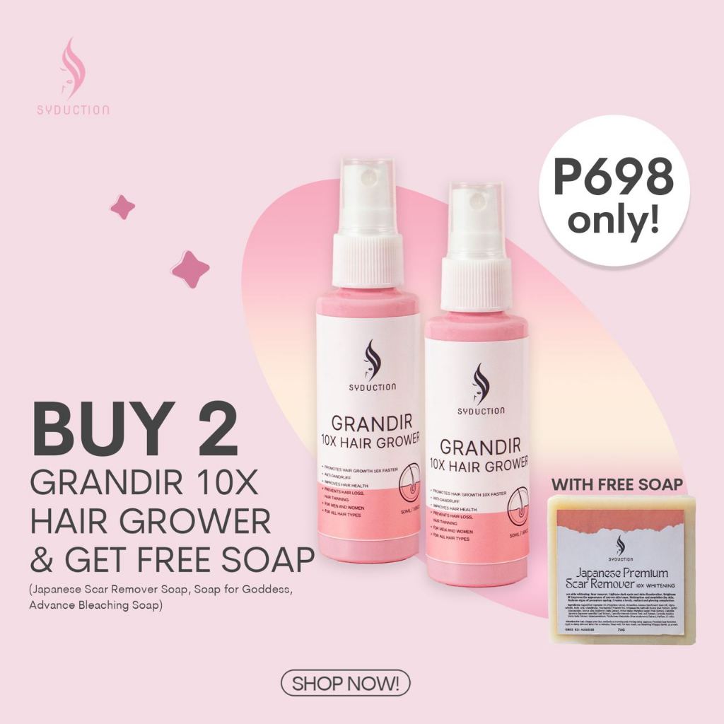 Buy 2 Grandir 10x Hair Grower and Get Free 1 Japanese Scar Remover Soap ...
