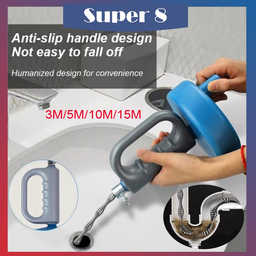 Drain Unblocker Tool Clog drain Snake SinkTub Sewer Plumbing Drain ...