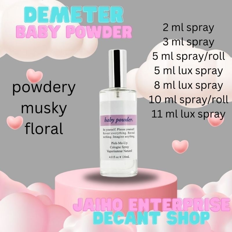Decant / Takal Authentic Perfume Demeter3 Fragrance3 Baby@ Powder3 (2 ...