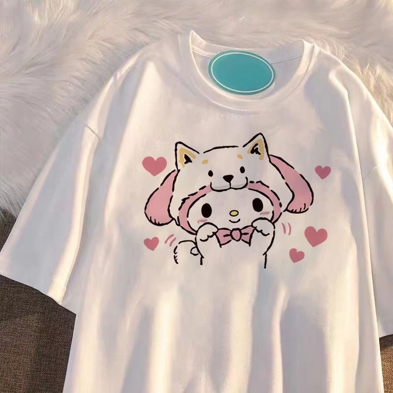Sanrio couple t shirt overseas korean tops tshirt for men and women ...