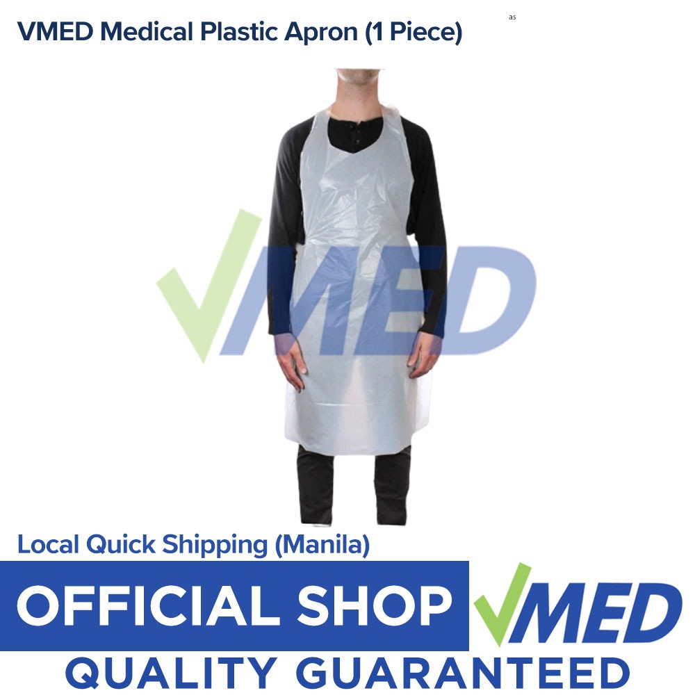 VMED Dispossable Medical Apron Plastic (1pc) | Shopee Philippines