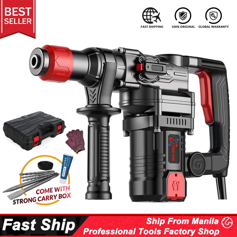 COOFARI Demolition Electric Hammer Chipping Hammer Electric Drill High ...
