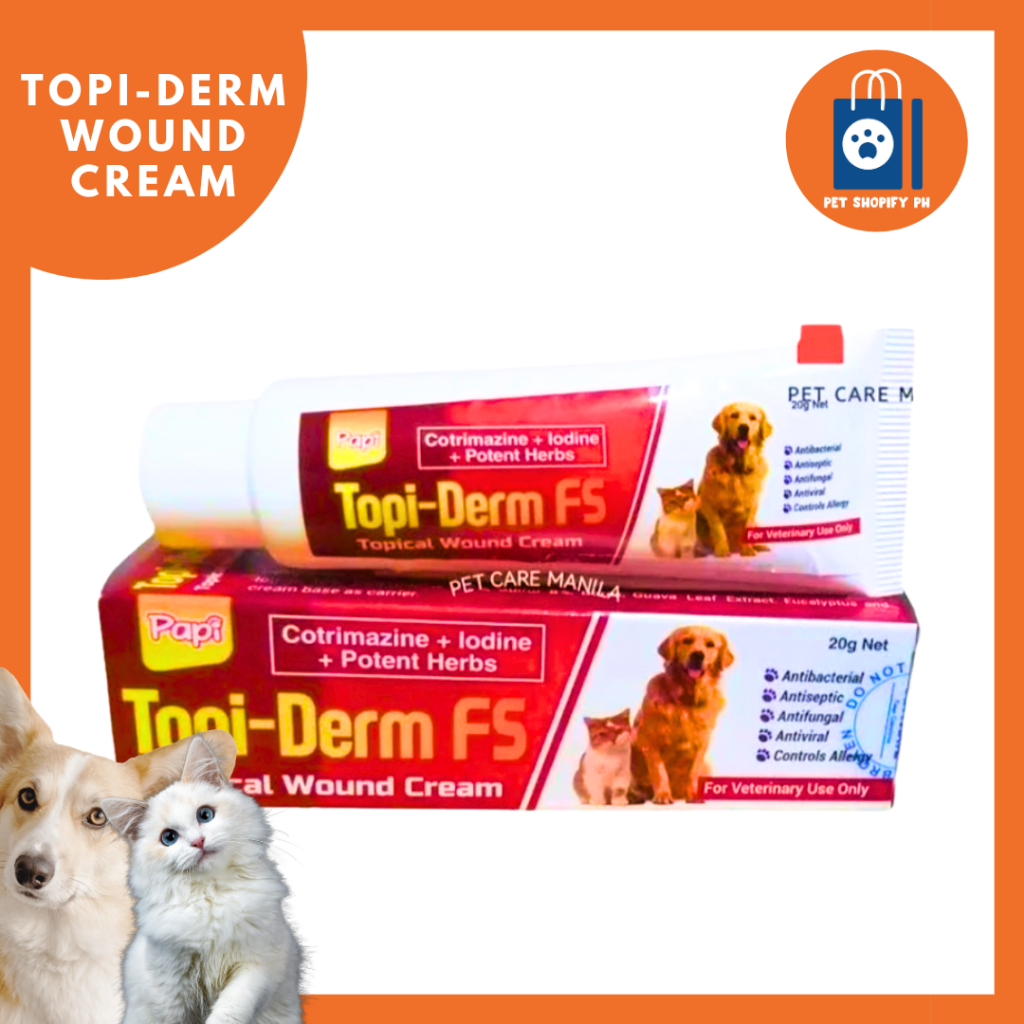 PAPI TOPI-DERM WOUND CREAM (ANTISPECTIC, ANTI BACTERIAL, ANTI FUNGAL ...