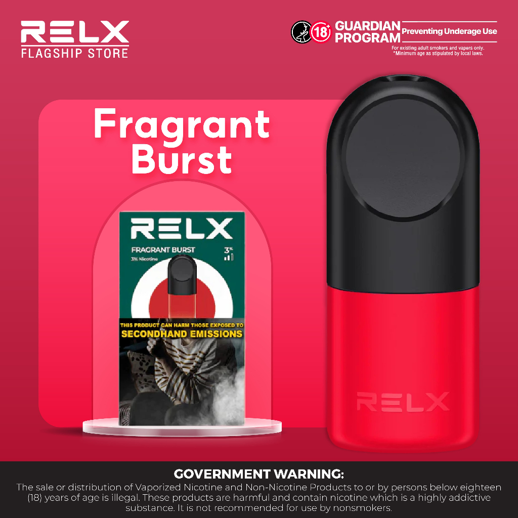 RELX Pod Pro Pack Fragrant Burst GHW 30mg/g Vape | Shopee Philippines